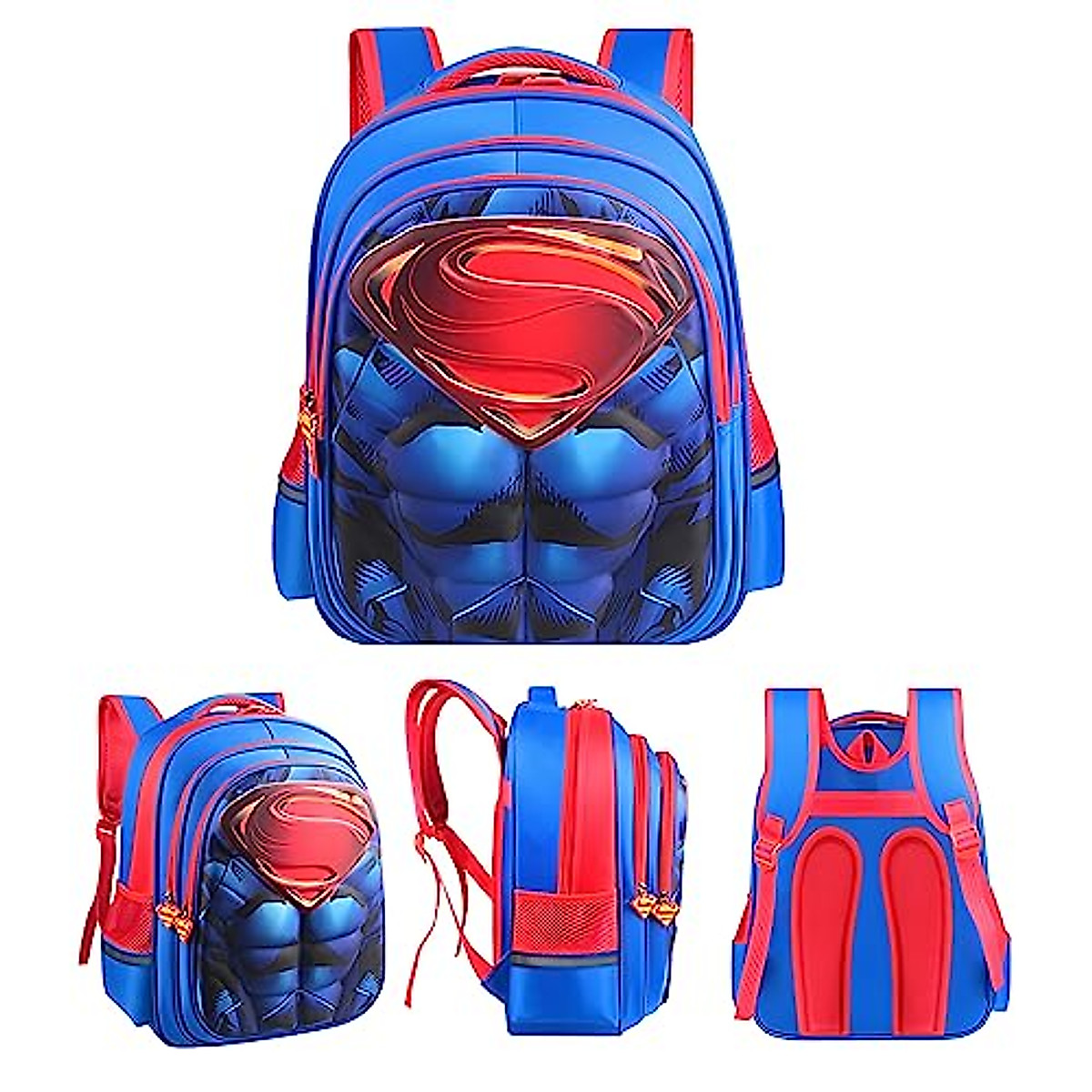 Zrutpim Lightweight Waterproof School Backpack for Kids,3D Cartoon Kids Backpack for School Boys Girls Kindergarten Elementary Toddler Backpack(blue)