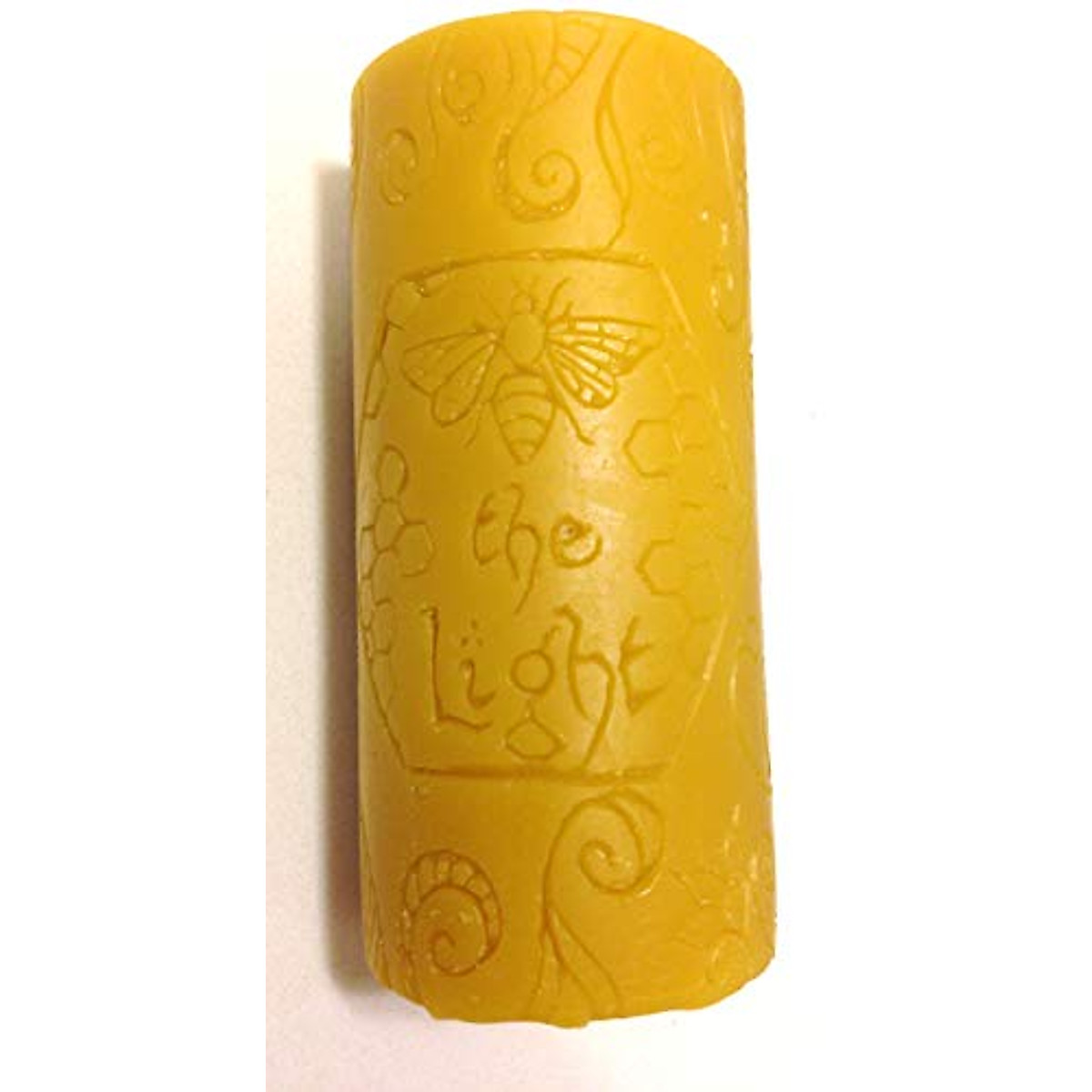 BeeTheLight Beeswax Pillar Candle - 100% Pure Bees Wax - Choose Your Size and Color - Up to 72 Hour Burn - 2.7"x5.4" - Fits 3x6 Holder - Unscented - Natural Honey Scent (Natural Yellow, Large)