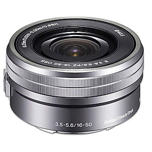 Sony E PZ 16-50mm OSS: (SELP1650) Sony E PZ 16-50mm f/3.5-5.6 OSS Lens (Silver) + Pro Starter Bundle Kit Combo - International Version (1 Year Warranty)