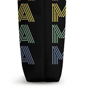 Womens Mikayla Wordmark Pattern Personalized Name Retro Tote Bag