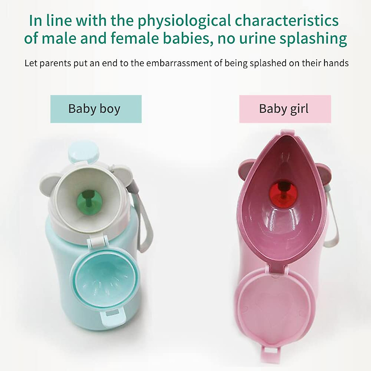 Zcargel Portable Children Car Urinal,Elephant Leakproof Urinal Pee Potty Cup Emergency Toilet Pee Container Travel Potty for Boy Girl Car Homes Travel and Camping Portable Urinal