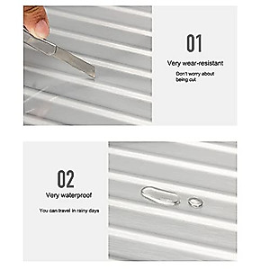 MosaiRudo Clear PVC Luggage Cover Protectors Transparent Travel Luggage Protector for Wheeled Suitcase (No border Thickness 0.3mm, 26inch)
