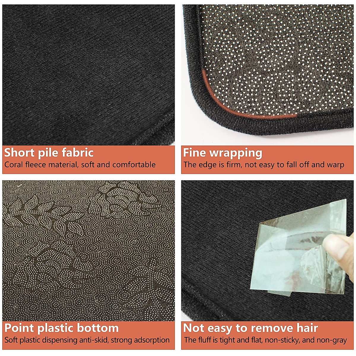 IBVIVIC 4Ft x 5.2Ft Drum Pad Drum Mat Drum Carpet, Tightly Woven Fabric with Non-Slip Grip Bottom, Roll of 21.2 Square Feet, Black