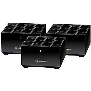 Netgear Nighthawk Mesh WiFi 6 System (MK6W) Up to 4,500 sq. ft. Dual-Band Easy Mesh Compatible Internet Speeds Over 100Mbps