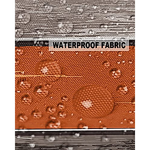 Outdoor Waterproof Pillow Covers for Patio Furniture Wooden Board Decorative Throw Pillow Cover Autumn Orange Ombre Wood Grain Pillowcases Set of 2 Cushion Case for Sofa Couch Chair 16 x 16 in