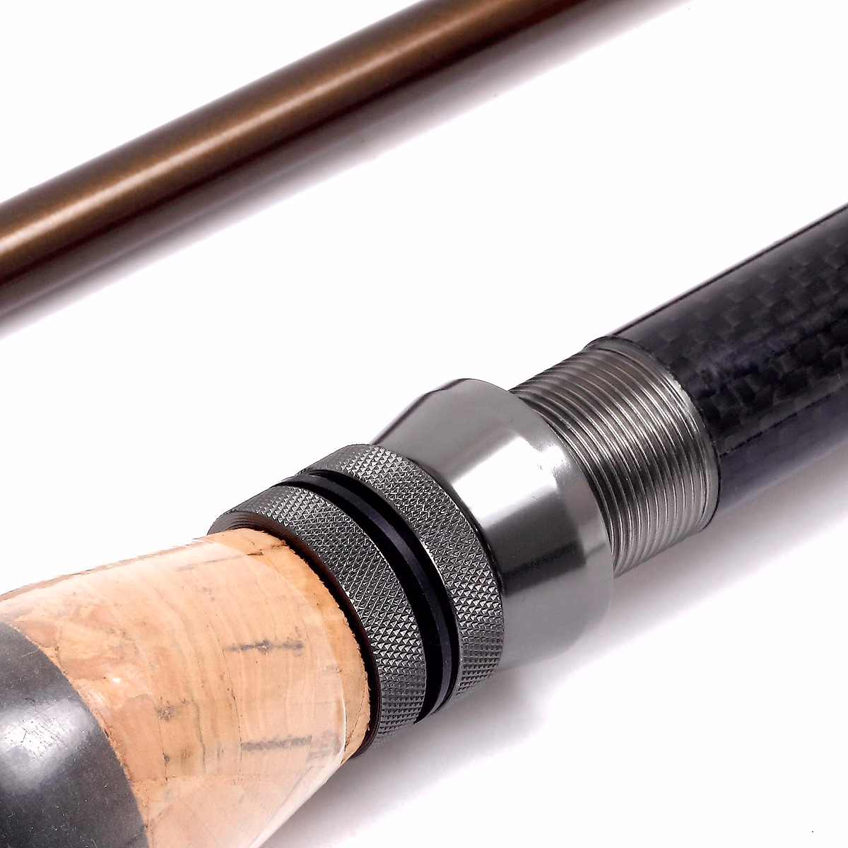 10ft Fly Fishing Rod 4 Sections 7-8wt Fly Rod Carbon Fiber Blanks Light Weight Medium Fast Action Freshwater Fishing