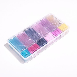 Jutieuo 3 Pack Mascara Brushes Storage Boxes, 6-Grid Clear Plastic Organizer Box Container with Hinged Lid for Disposable Makeup Tools/Applicator/Swabs/Brushes