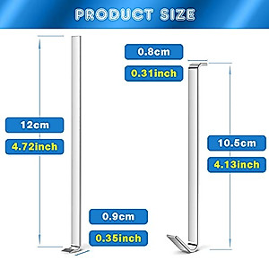 Vinyl Siding Hooks No Damage Hook, 8 Pack Stainless Steel Siding Clips Without Require Drilling, Hooks for Fiber Cement Board Siding with Installation Tool, Siding Hangers for Hardie Board