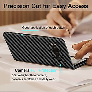 kaisenkec Slim & Thin Case Compatible with Google Pixel Fold, 100% Carbon Fiber Cover for Pixel Fold 7.6" 5G, Matte Black