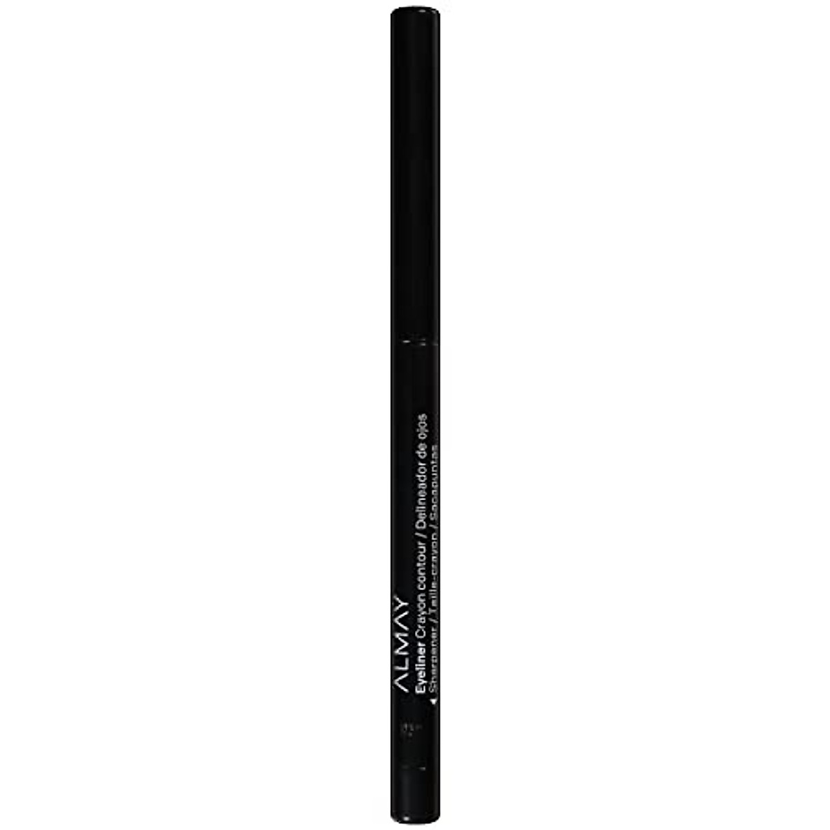 Almay Eyeliner Pencil, Hypoallergenic, Cruelty Free, Oil Free-Fragrance Free, Ophthalmologist Tested, Long Wearing and Water Resistant, with Built in Sharpener, 205 Black, 0.01 oz