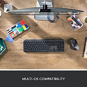 Logitech MX Keys & MX Master 3 Mouse for Business Combo, Wireless, Ergonomic, Secured Logi Bolt Technology, Bluetooth, Globally Certified, Windows/Mac/Chrome/Linux - Graphite