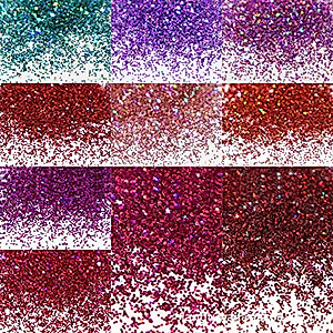 22 Color DIY Nail Resin Glitter Sequins Crystal Uv-Epoxy Jewelry Making Mold Filler Glitter for Crafts Resin Glitter Sequins for-Slime Crafts
