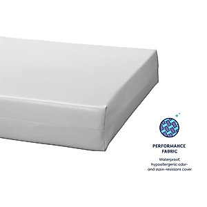 Moonlight Slumber’s Glimmer Dual Sided Full/Double Foam Mattress | Waterproof | Odor & Stain Resistant | Hypoallergenic & Anti-Microbial | Firm Side & Soft Side | Made in USA
