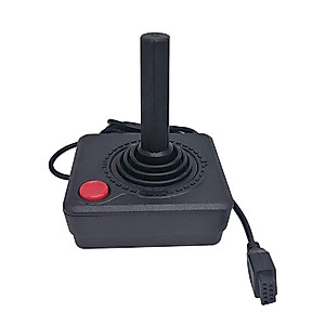 RUITROLIKER Retro Controller Gamepad Joystick for Atari 2600 System Console Black Pack 2PCS