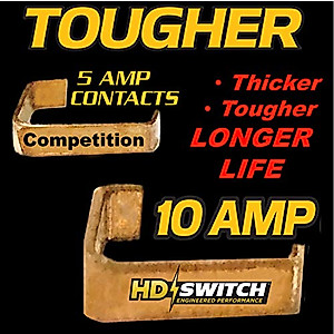 HD Switch - 10 AMP Upgrade - Blade Clutch PTO Switch Replaces John Deere AM131966 L120 L130 - D140 D150 D155 D160 D170 - LA130 LA140 LA145 LA150 LA155 LA165 LA175