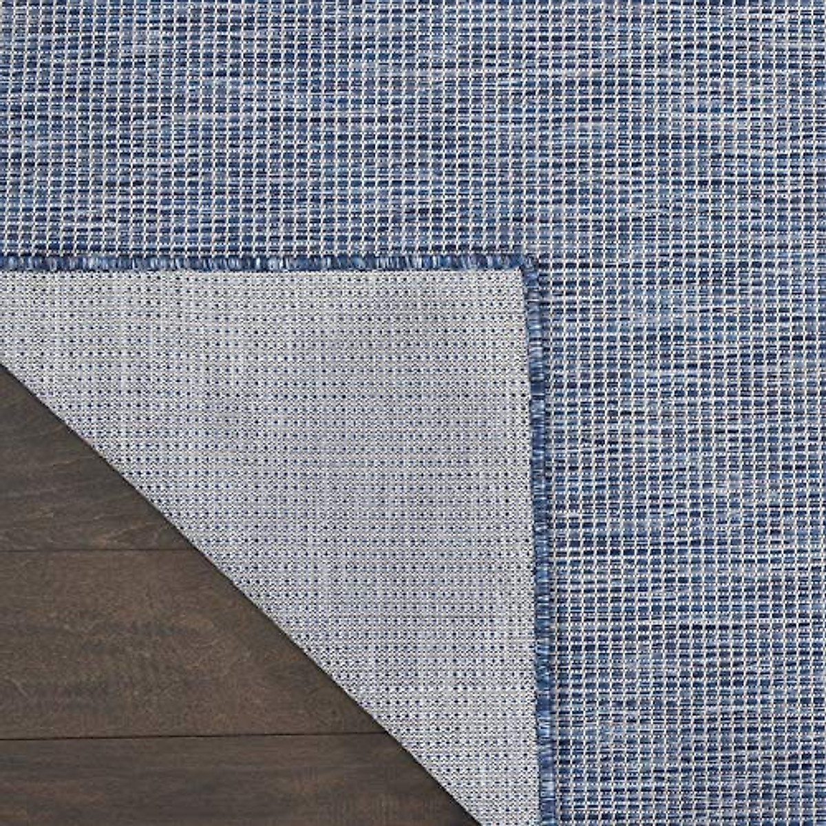 Nourison Positano Indoor/Outdoor Navy Blue 2'2" x 12' Area Rug, Easy Cleaning, Non Shedding, Bed Room, Living Room, Dining Room, Backyard, Deck, Patio (2x12)