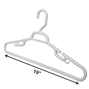 24 Giant Tubular Plastic Hanger - Super Duty, 24 Hangers, Proudly Made in The USA!