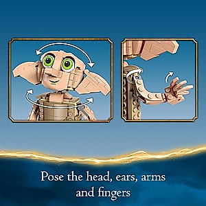 LEGO Harry Potter Dobby The House-Elf 76421 Building Toy Set for 8 Year Old Boys, Girls, and Kids; Authentically Detailed Build and Display Model of a Beloved Character