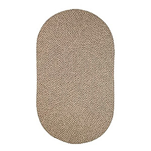 Colonial Mills Woven Natural Houndstooth - Dark Grey 4' x 6'