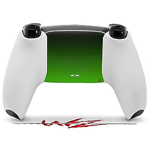 WraptorSkinz Skin Wrap compatible with Sony PS5 DualSense Controller Smooth Fades Green Black (CONTROLLER NOT INCLUDED)