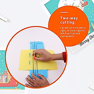 ZEQUAN A4 Portable Paper Cutter 12 inch Paper Trimmer Scrapbooking Tool for Photo Gift Cards Kraft Paper Label and Coupon with Automatic Security Safeguard Paper Trimmers