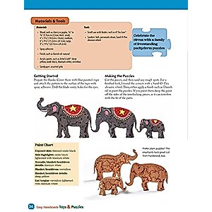 Easy Handmade Toys & Puzzles: 35 Wood Projects & Patterns (Fox Chapel Publishing) Compilation from Scroll Saw Woodworking & Crafts Magazine for Beginner to Intermediate Scrollers; Full-Size Patterns