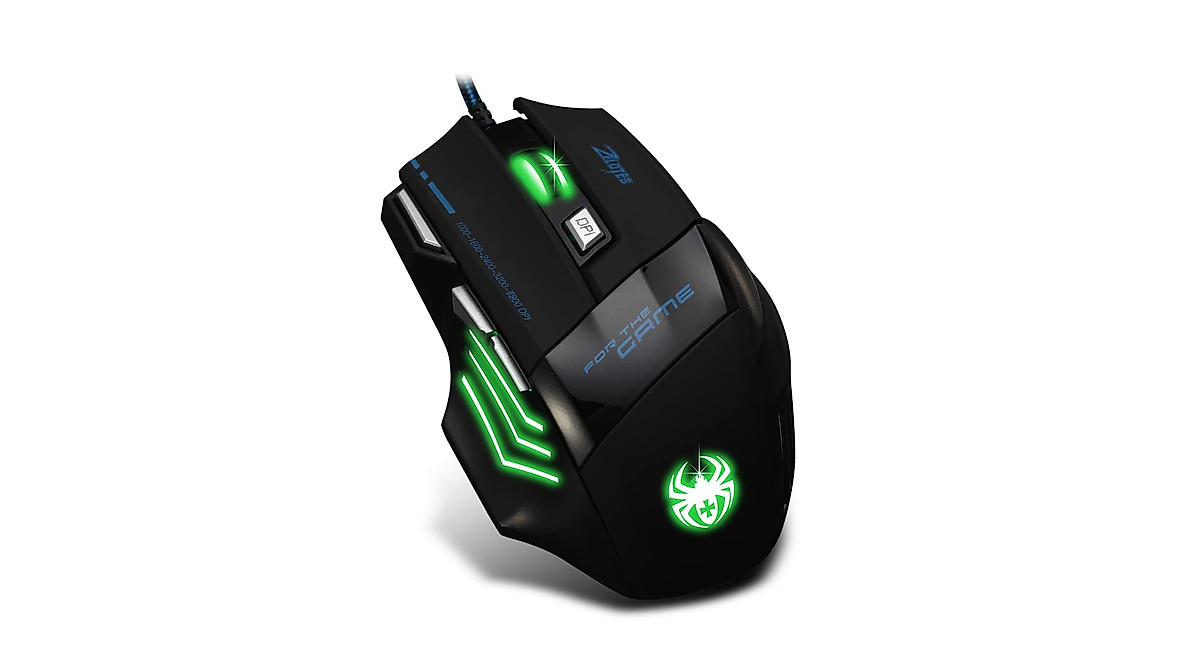 Zelotes Wired Gaming Mouse - 7200 DPI, Ergonomic Design