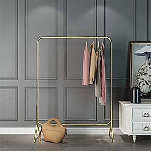 XYYXDD Iron Art Clothes Rail,Simplicity Vertical Clothing Rack Home Open Dress Jacket Display Stand Horizontal Bar Outdoor Suspension Hanging Rail/160 * 120Cm