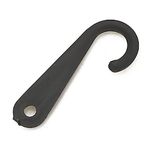 JCBIZ 500pcs Environmetal-Friendly Plastic Hosiery Hook Black Color J Hook for Socks Clothing Retail Display Hanger