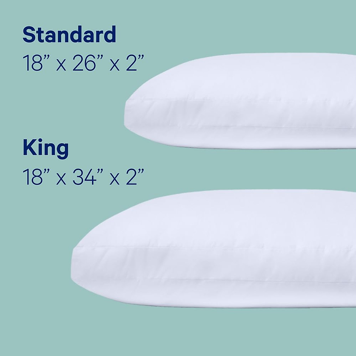 Casper Sleep Essential Pillow for Sleeping, Standard, White