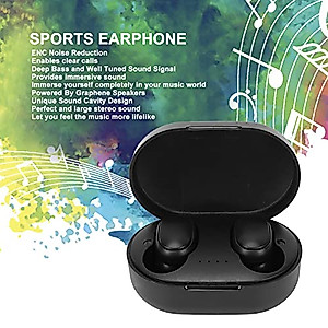 YEmirth Wireless Bluetooth Earbuds,V5.1 Noise Cancelling Stereo Built in Mic Wireless Sport Running Earbuds for Smartphones Tablets