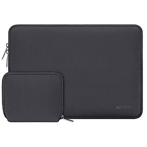 MOSISO Laptop Case 15 inch, 15 inch Laptop Sleeve Bag Compatible with MacBook Air 15 inch M3 M2 2025-2023, Surface Laptop 15, Dell XPS 15, Neoprene Computer Sleeve Bag with Small Case, Space Gray