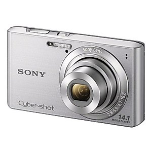 Sony Cyber-shot DSCW610 14.1 MP Digital Camera with 4x Optical Zoom and 2.7-Inch LCD (Silver) (2012 Model)