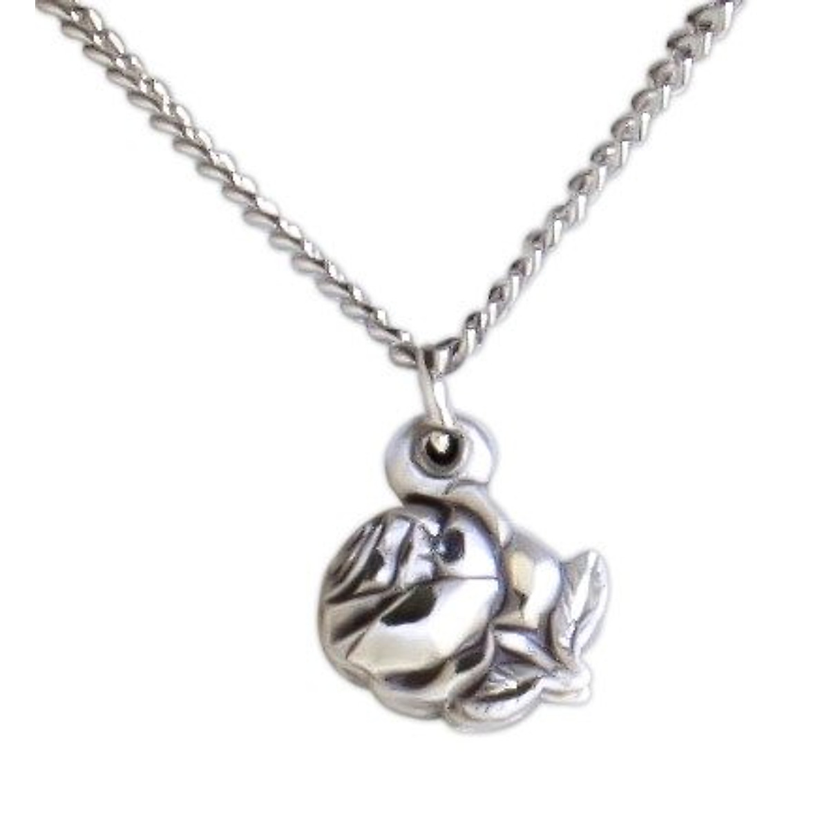 Heartland Store Sterling Silver Women's Triple Slide Rose with Miraculous Pendant + 18 Inch Rhodium Plated Chain & Clasp