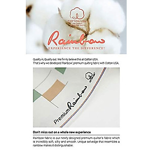 COTTONVILL Collection Bloom 20COUNT Cotton Print Quilting Fabric (Precuts, Quarter 24pc)