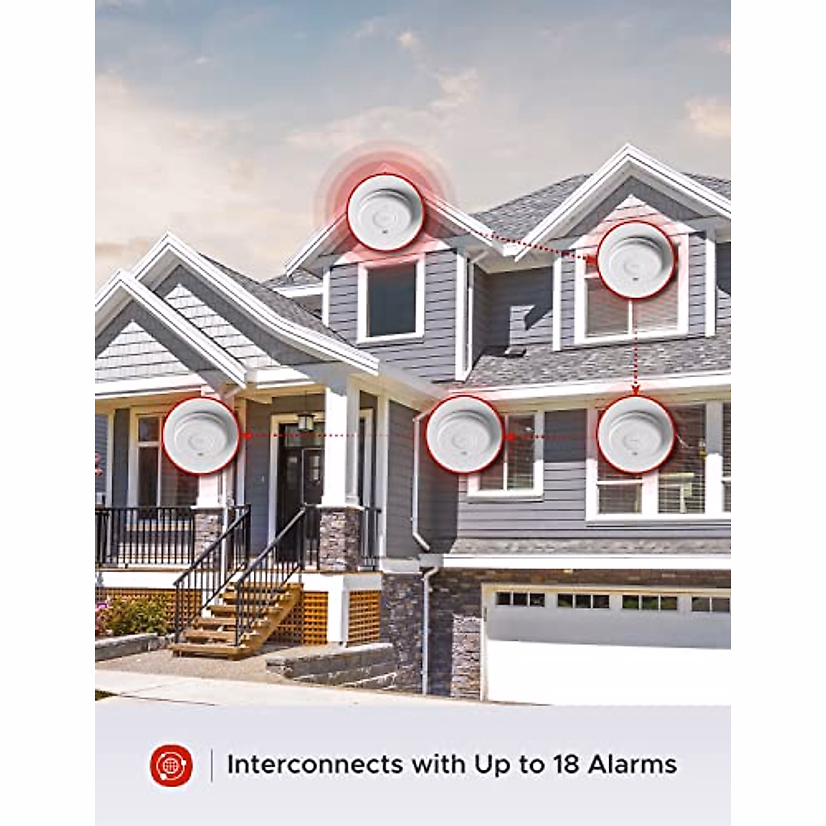 X-Sense AC Hardwired Combination Smoke and Carbon Monoxide Detector, Hardwired Interconnected Smoke and CO Detector Alarm with Replaceable Battery Backup, XP06, 3-Pack