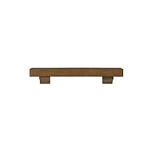 Pearl Mantels 412-60-50 Shenandoah Pine 60-Inch Fireplace Mantel Shelf, Rustic Medium