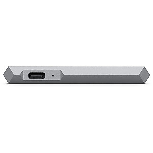 LaCie Mobile Drive, 2TB, External Hard Drive, Space Grey, USB-C, 2 Year Rescue Services (STHG2000402)