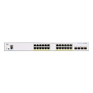 Cisco Business CBS250-24T-4X Smart Switch, 24 Port GE, 4x10G SFP+, Limited Lifetime Protection (CBS250-24T-4X-NA)