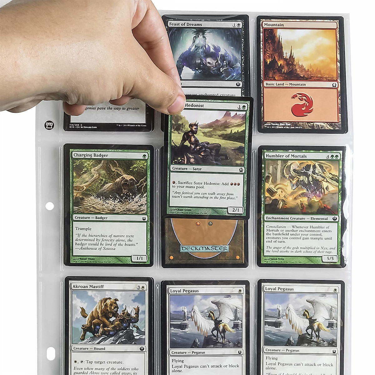 9-Pocket Trading Card Pages, Top-Load - Protective Sleeves for Standard Size Cards - TCGs, Sports, and Collectible Card Games| Acid-Free Transparent Plastic Sheets for 3-Ring Trading Card Binders