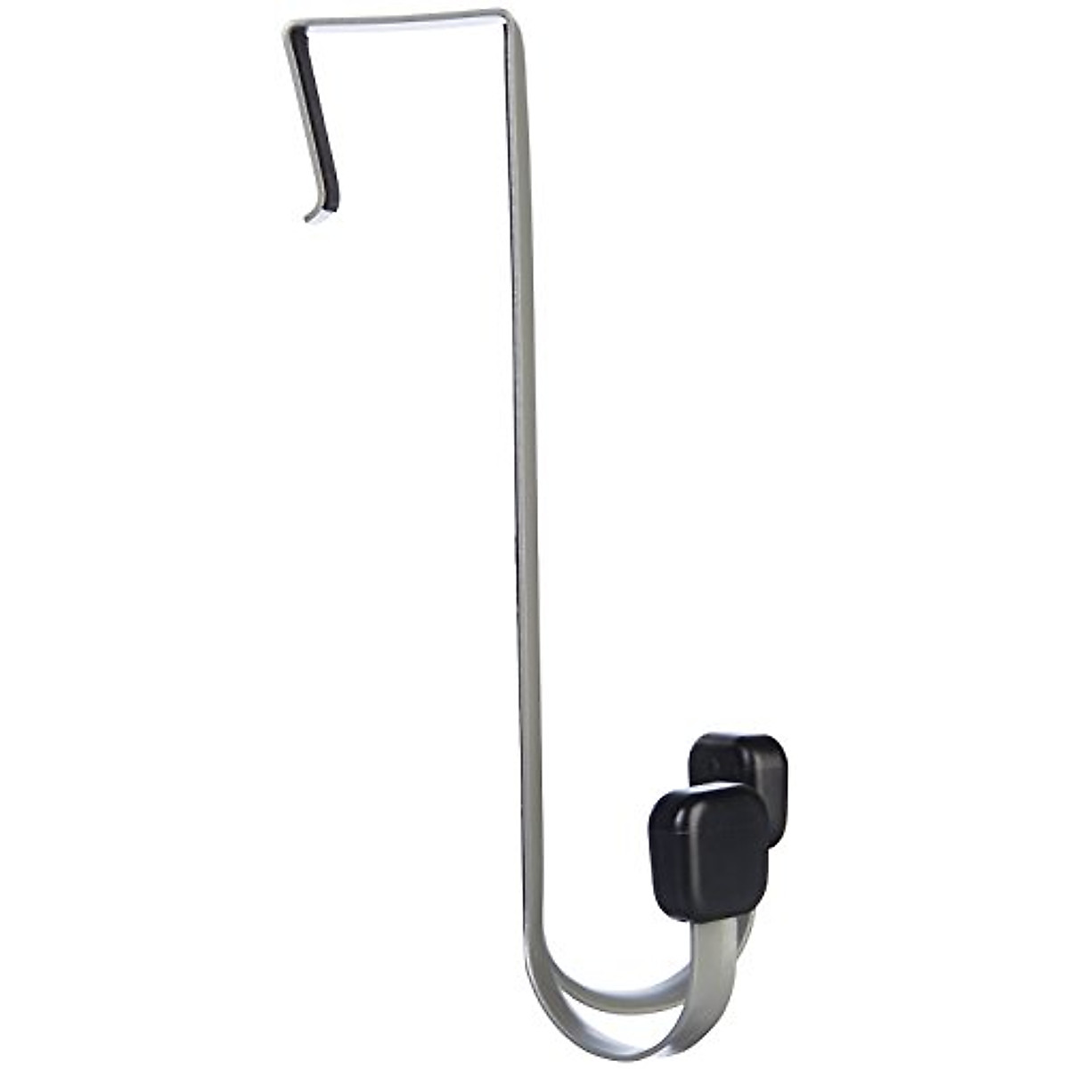 Amazon Basics Over-the-Door Double Hanger Hooks, Silver Nickel