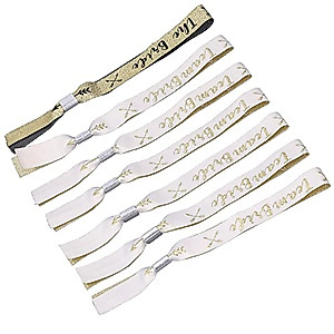 Camidy 2 Packs Corsage Wristlet Bands Waterproof Adjustable DIY Wedding Wristband Corsage Accessories Bracelets for Wedding Party Prom Bride Bridesmaid