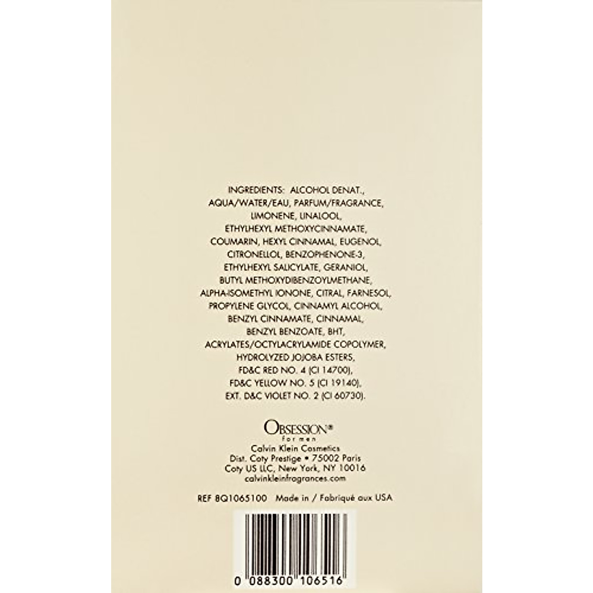 Calvin Klein Obsession for Men Eau de Toilette, 4 Fl Oz