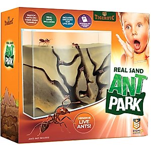 Tigerific Ant Farm for Live Ants - Real Sand Ant Colony Kit for Kids -Fun Science Habitat Set for Children, Watch Ants Dig Tunnels, Carry Sand, Hide and Drag Their Food