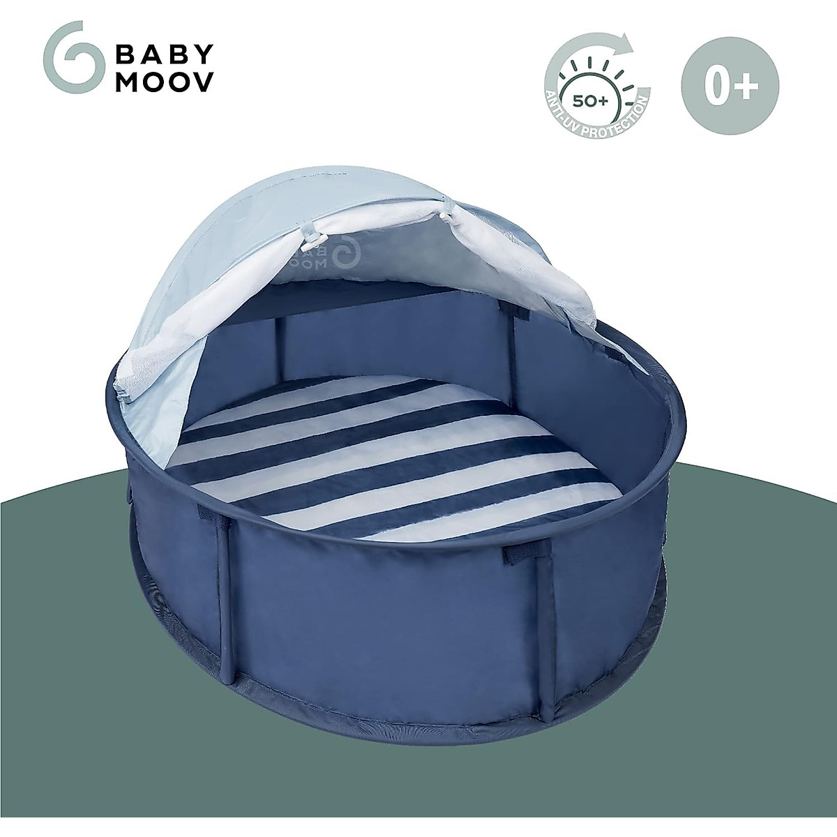 Babymoov Babyni Playpen, Activity Gym & Napper with Pop-Up System, 6 Toys and UPF 50+ Protection for Outdoor & Indoor Use