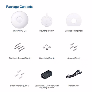 Ubiquiti Networks Ubiquiti Uap-Ac-Lr 2-Pack Unifi Ap Ac Lr Long Range 802.11Ac Gigabit Poe