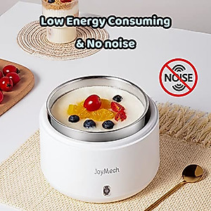 JoyMech Yogurt Maker, Compact Greek Yogurt Maker Machine with Constant Temperature Control, Stainless Steel Container, 1 Quart for Home Organic Yogurt