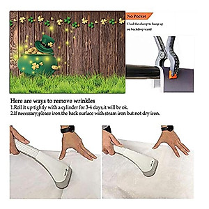 Happy St Patrick's Day Background Lucky Irish Shamrock Board Photography Backdrop for Baby Shower Birthday Party Decor Banner 7x5ft