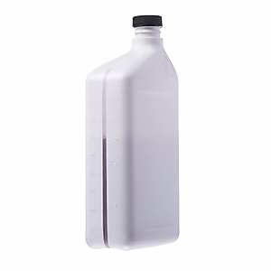 Consolidated Plastics 40622 Rectangular Oil Bottle HDPE, 32 oz., White, 12 Piece