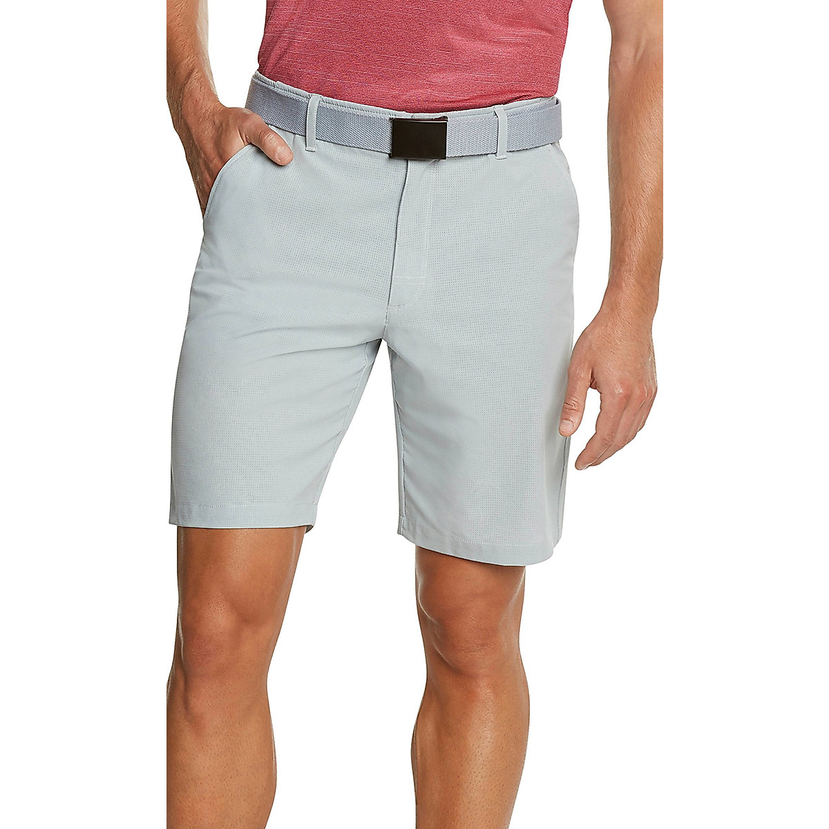 Three Sixty Six Mens Dry Fit Golf Shorts 10 in Inseam - Quick Dry Casual Chinos w/Elastic Waist